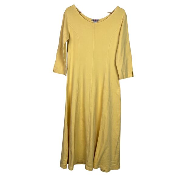 Fads | Dresses | Vintage 8s90s Fads Womens Medium Butter Yellow Cotton ...